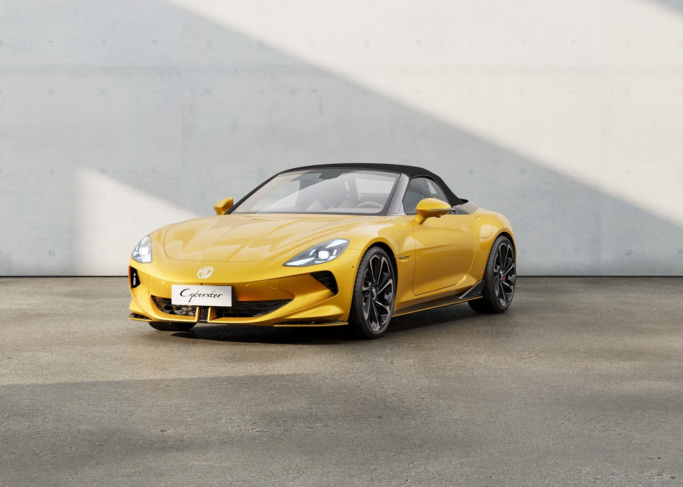 MG Cyberster 4WD Inca Yellow / Toit noir / Intérieur gris